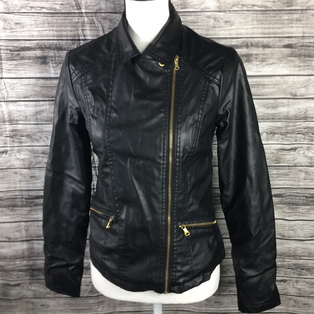 New Look Faux Leather Jacket - Gem